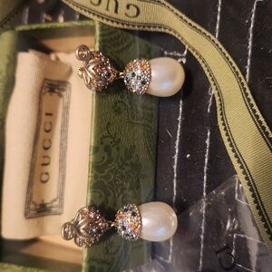 Gucci | Jewelry | Authentic Gucci Dangle Strawberry And Gg Symbol ...